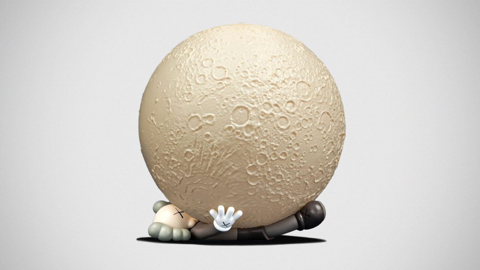 Kaws Big Moon Limited Edition Lamp: Companion Under The Crushing Weight ...