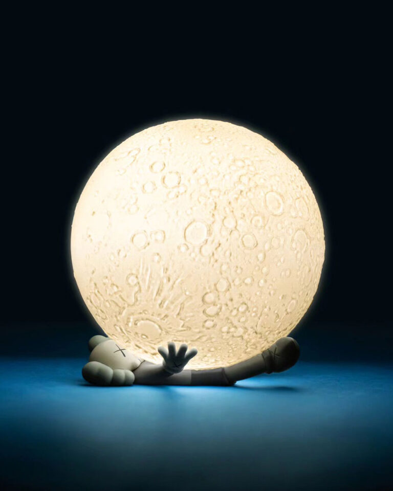 Kaws Big Moon Limited Edition Lamp: Companion Under The Crushing Weight ...
