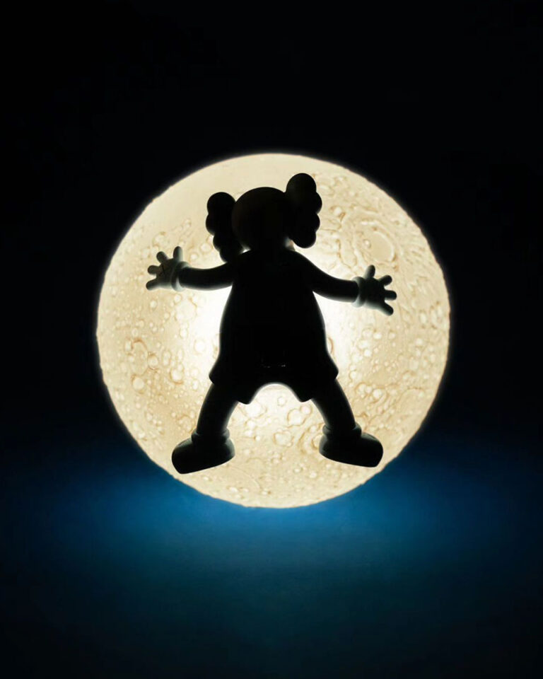 Kaws Big Moon Limited Edition Lamp: Companion Under The Crushing Weight ...