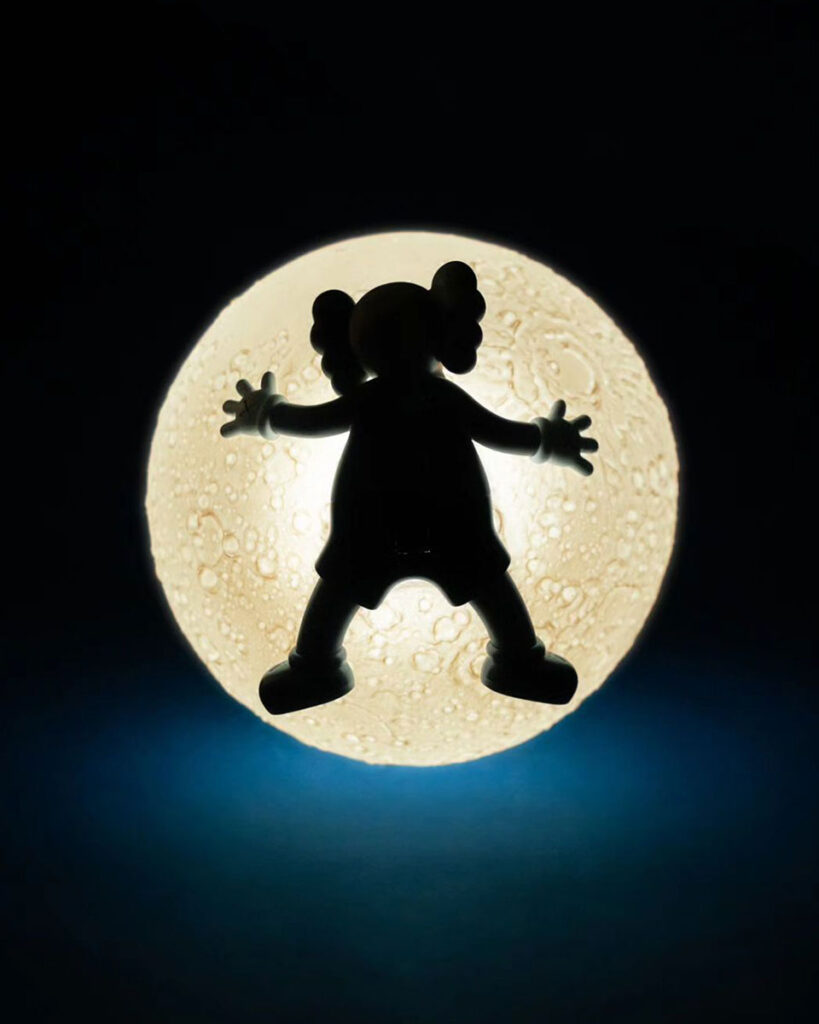 Kaws Big Moon Limited Edition Lamp: Companion Under The Crushing Weight ...