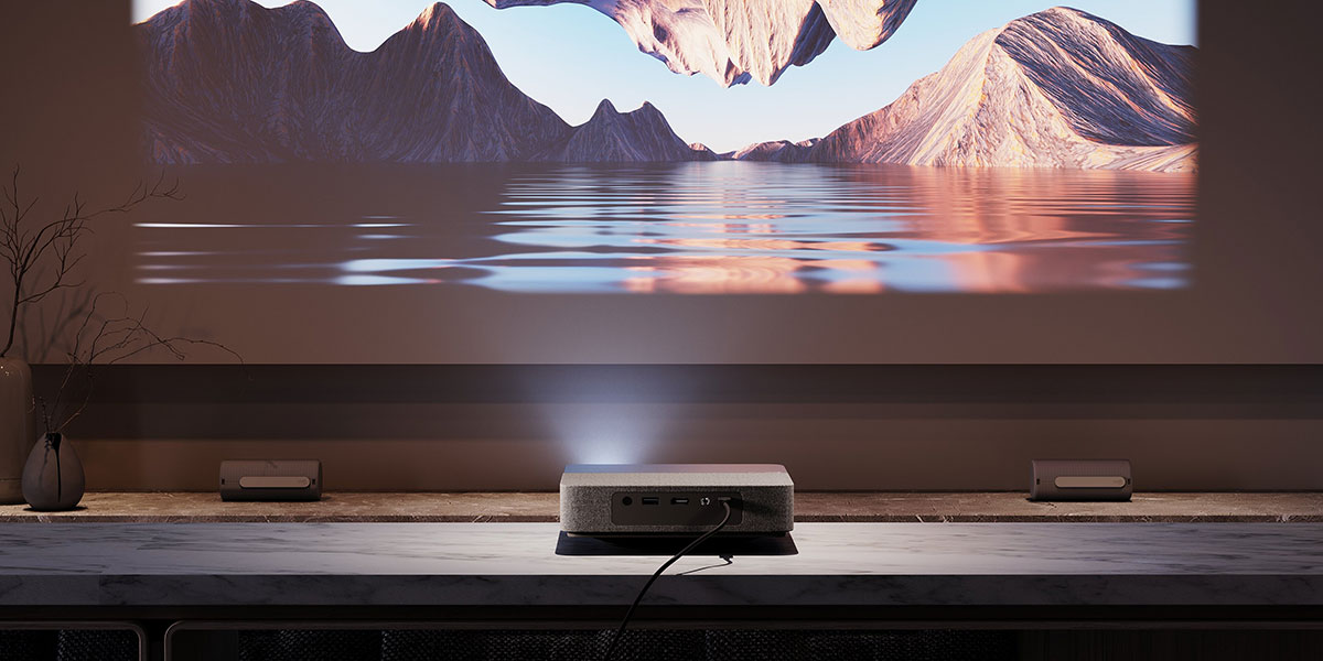 LOEWE. We. BEAM Smart Laser Projector: Form And Functionality Can ...