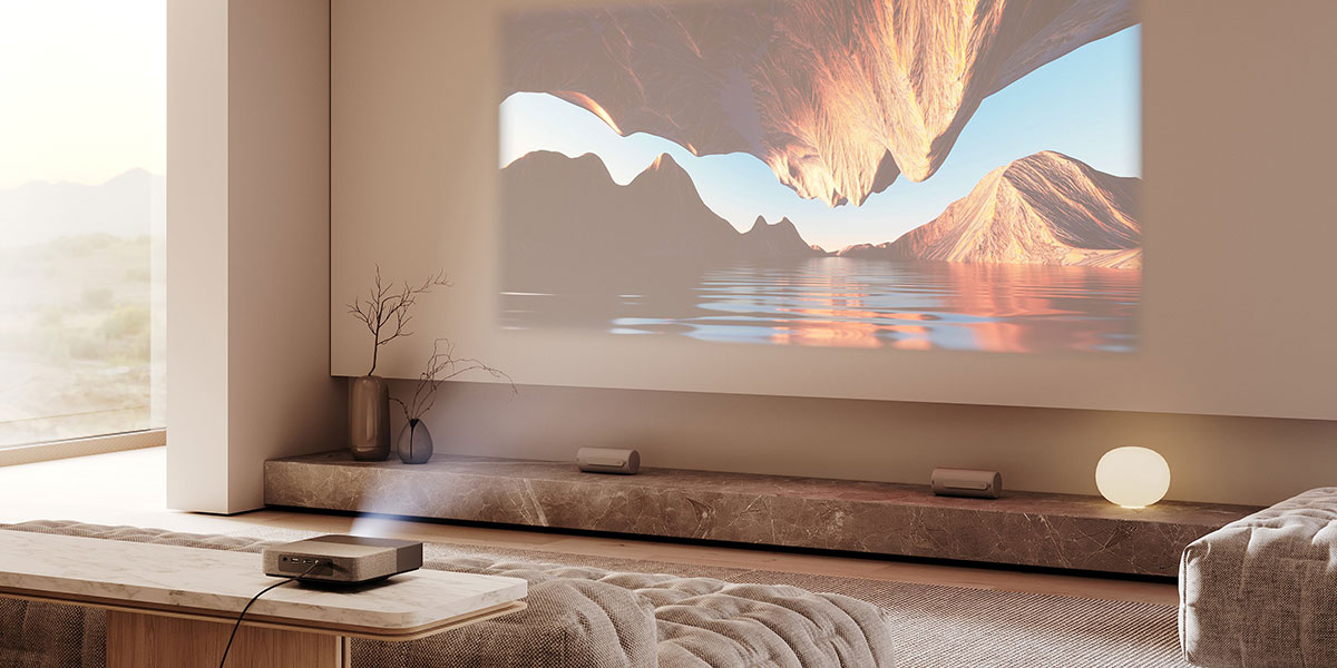LOEWE. We. BEAM Smart Laser Projector: Form And Functionality Can ...