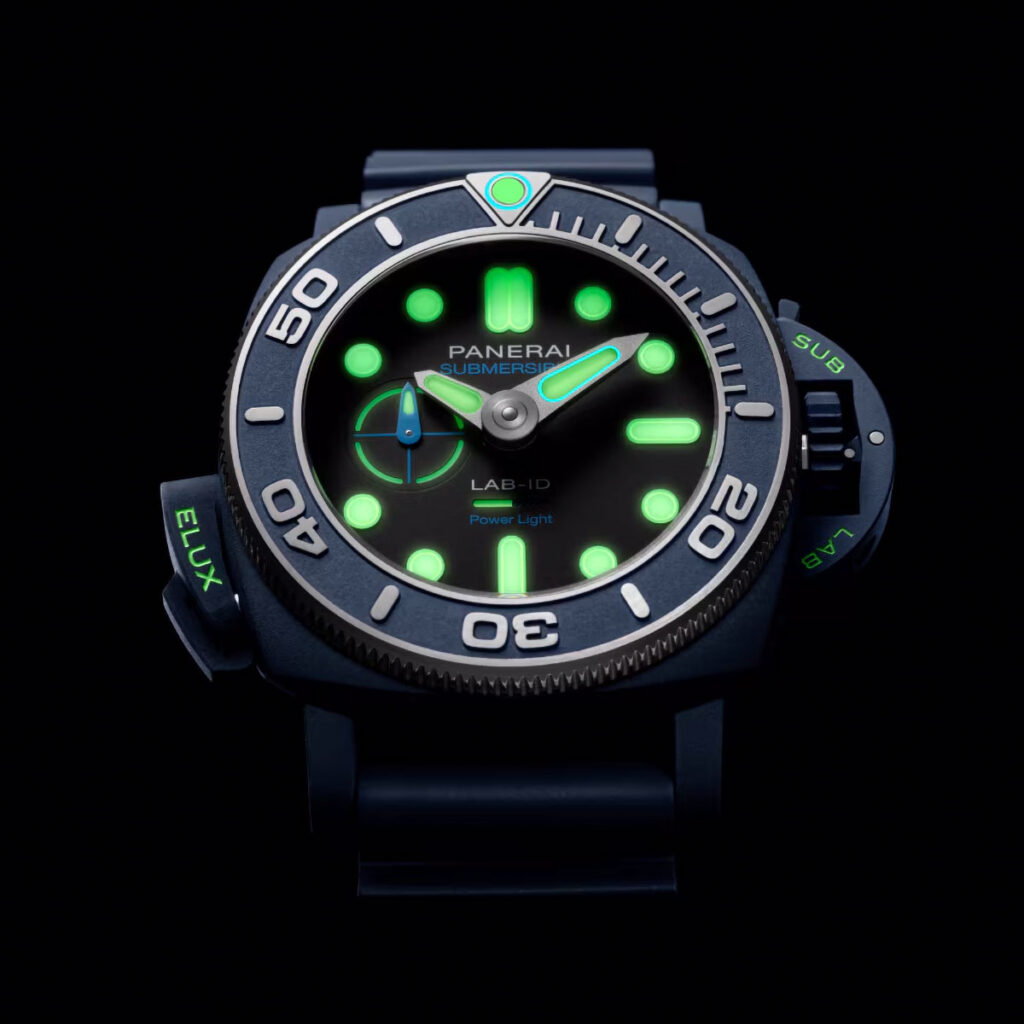 Panerai Submersible Elux LAB-ID Dive Watch Features Luminescence That ...