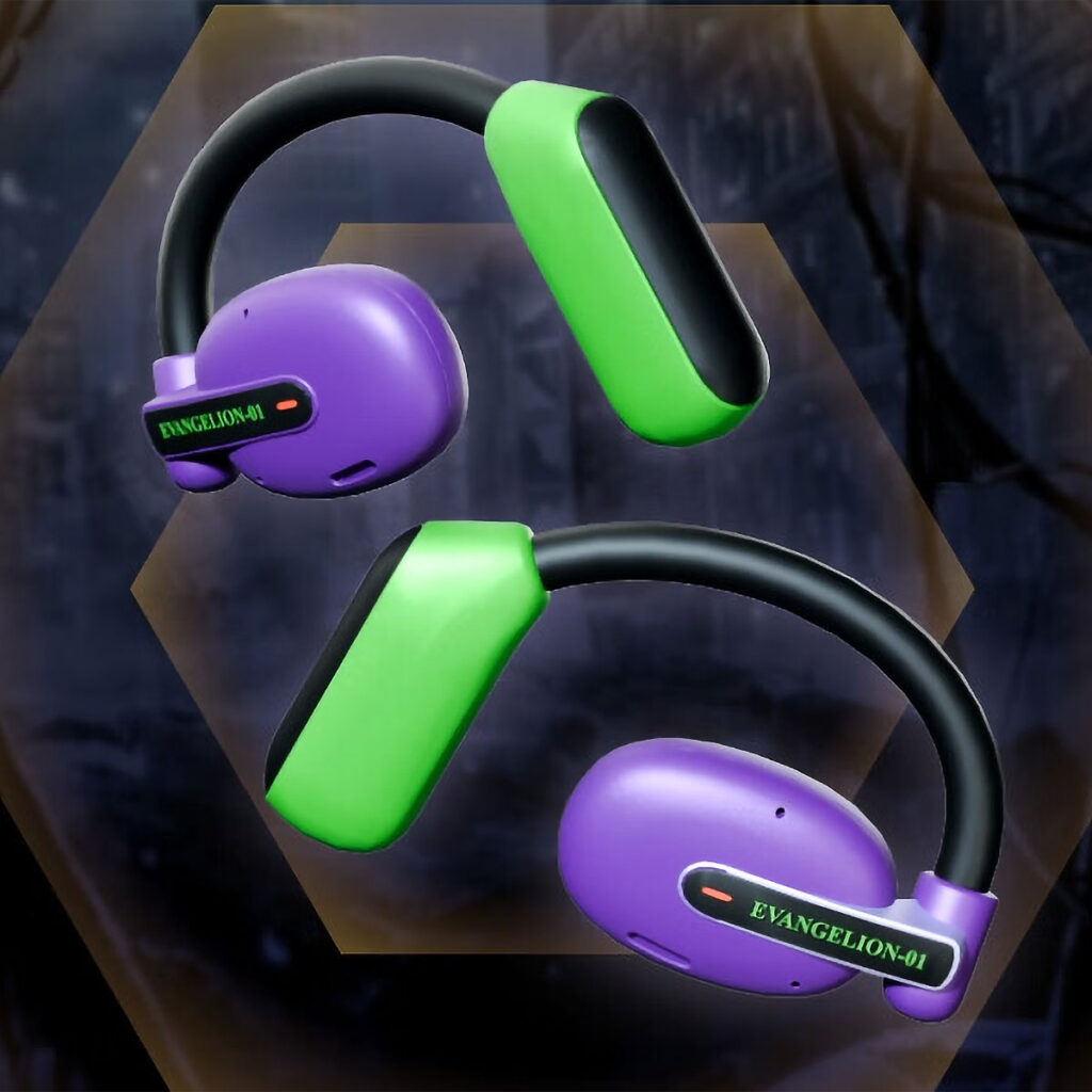 STUMPE x Evangelion EVA-01 Open Ear Bluetooth Headset Has The Umbilical ...
