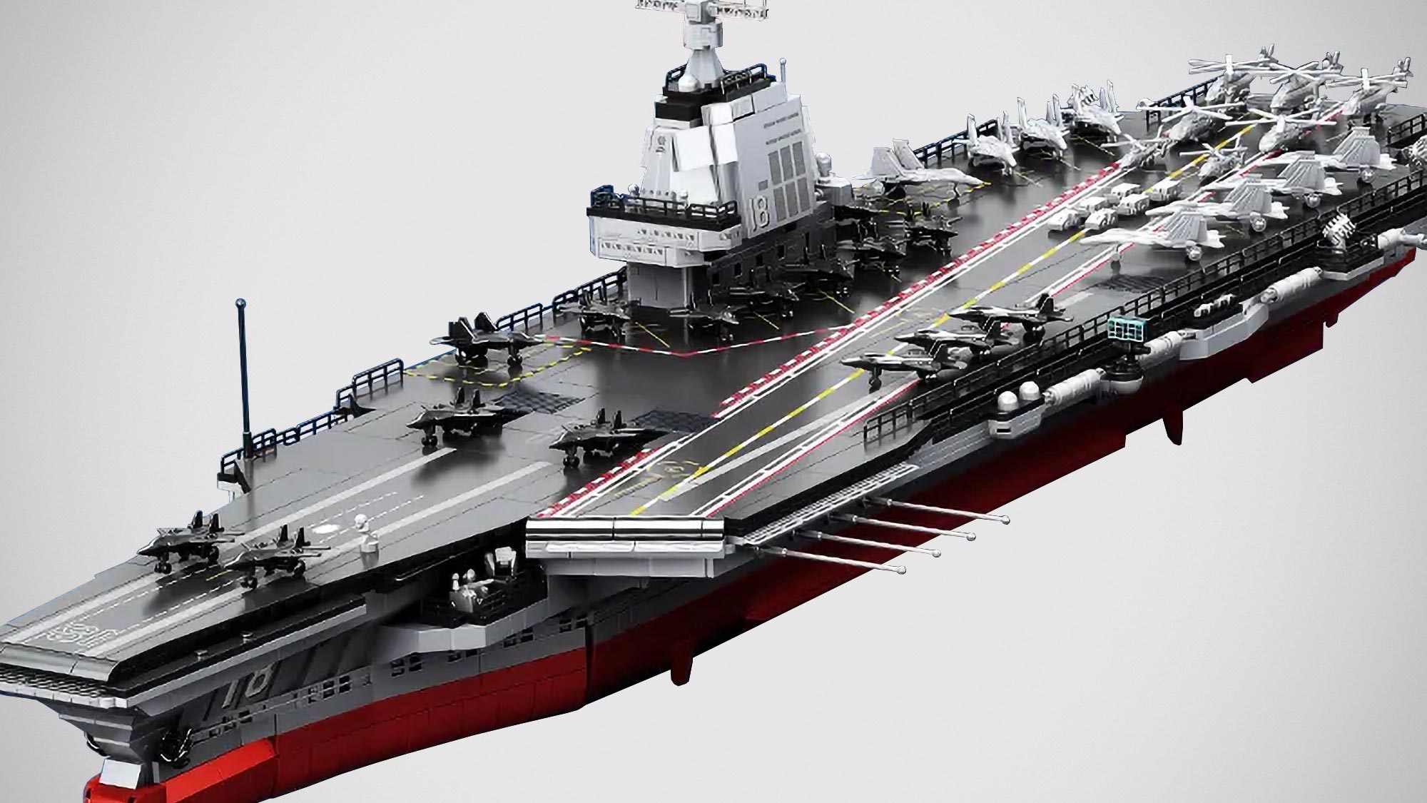 Sembo Block’s 6,000+ Pieces Brick-built Fujian Aircraft Carrier ...