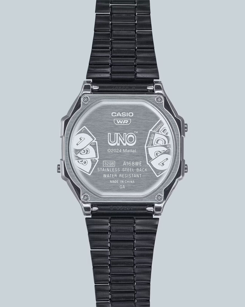 Casio Vintage UNO Collaboration A168WEUC-1A Watch: Maximum Retro Vibe!