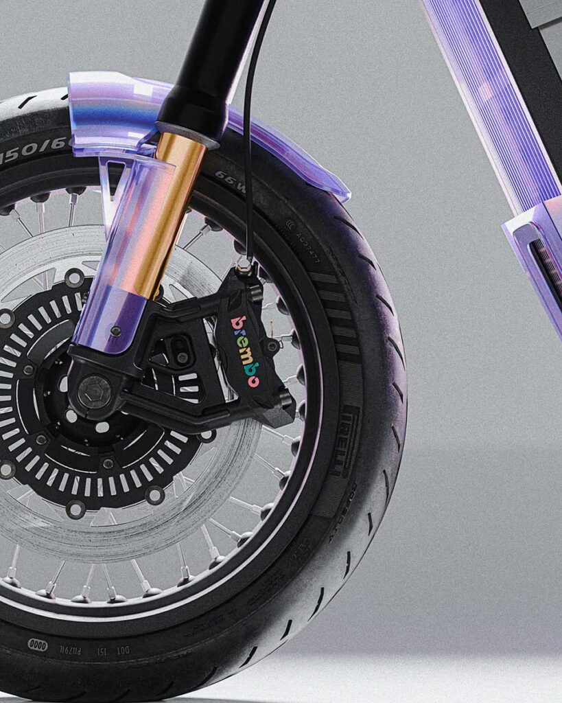 DAB 1ɑ Electric Motorcycle One-off Transparent Edition: The Geekiest ...
