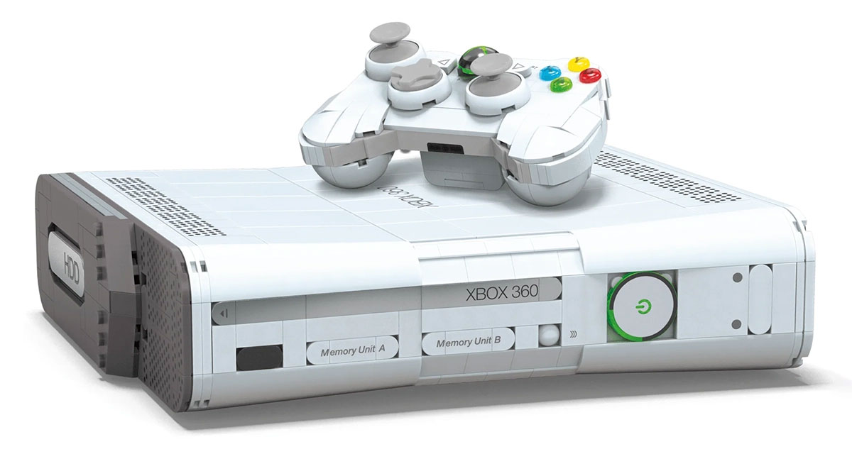 MEGA Microsoft Xbox 360 Replica Building Toy Kit: Perfect For True Xbox ...