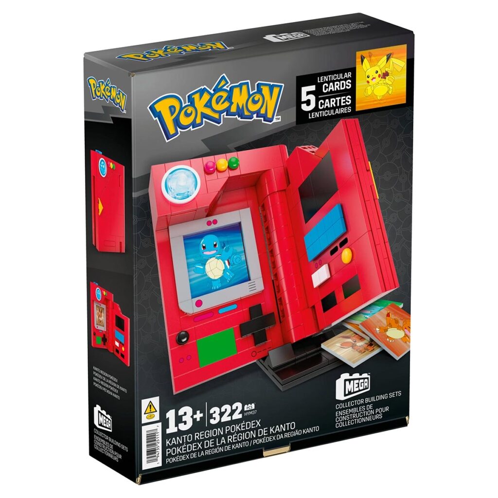 MEGA Pokémon Kanto Region Pokédex Building Kit: Lenticular Cards Come ...