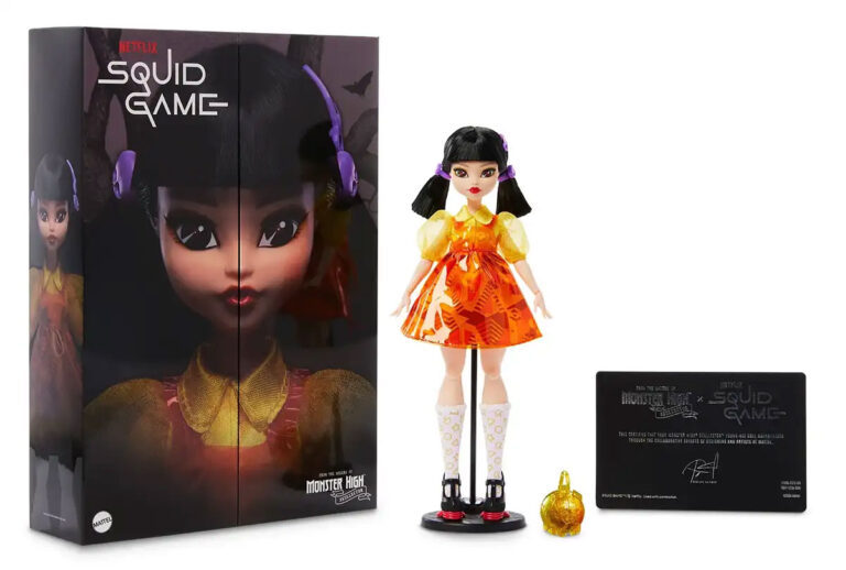 Monster High Squid Game Skullector Young-Hee Doll: Mu-gung-hwa Kkochi ...