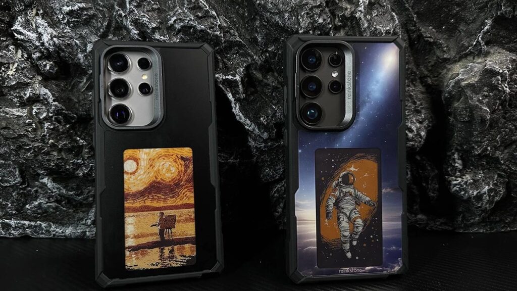 Reinkstone E-ink Case For iPhone And Samsung Galaxy: 4-Color E-ink Case!
