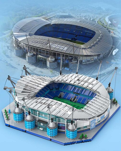 CaDA Builds Manchester City’s Etihad Stadium In Blocks—No Stickers, All ...