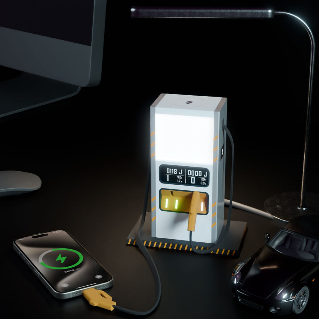 Meet HellDog-Charger, An Old School Gas Station-style Desktop Charger