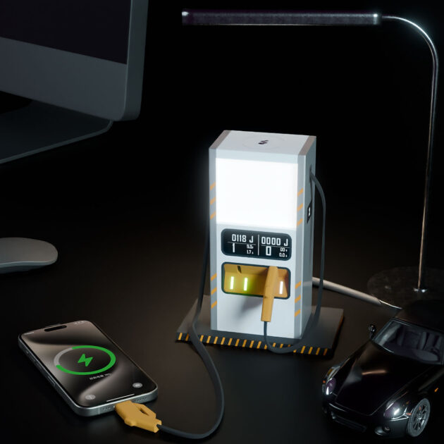 Meet HellDog-Charger, An Old School Gas Station-style Desktop Charger