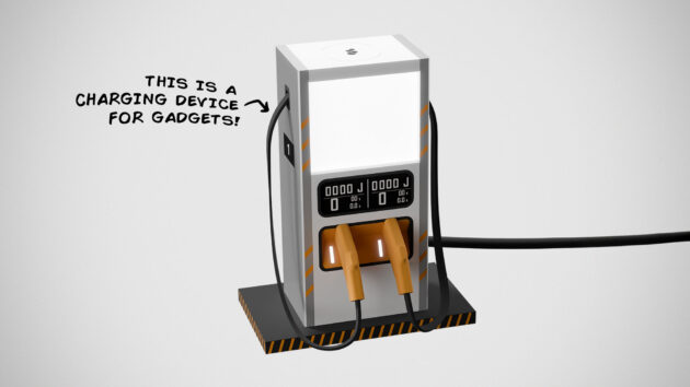 Meet HellDog-Charger, An Old School Gas Station-style Desktop Charger