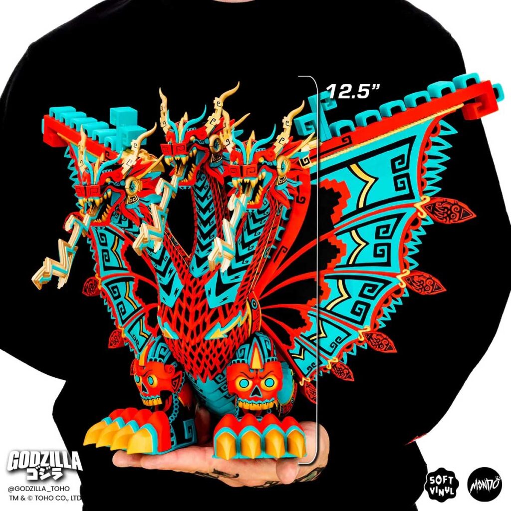 King Ghidorah Gets Urban Aztec Makeover, Has More Colors Than A ...