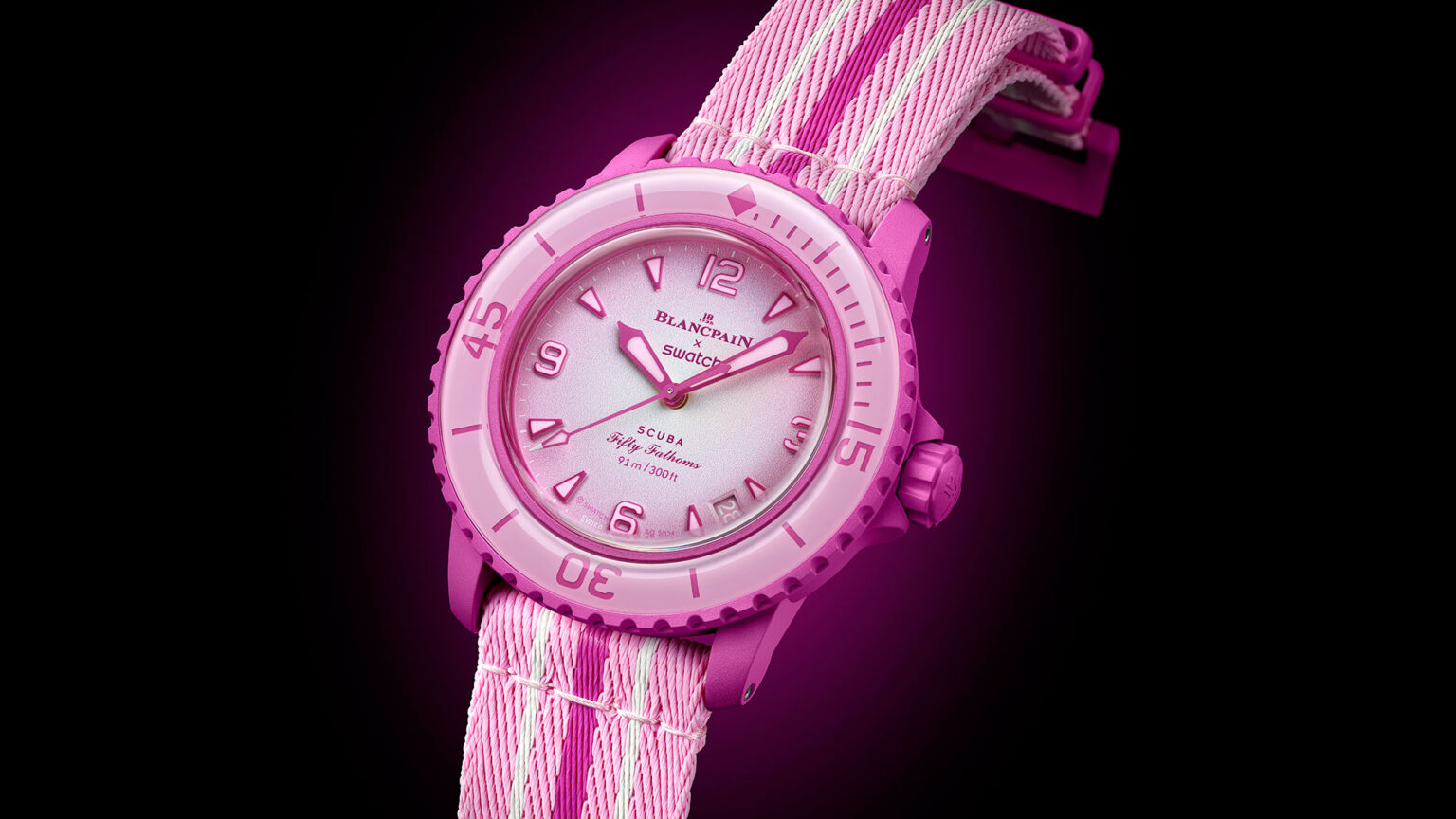 Swatch Bioceramic Scuba Fifty Fathoms Pink Ocean: We Are Digging The ...