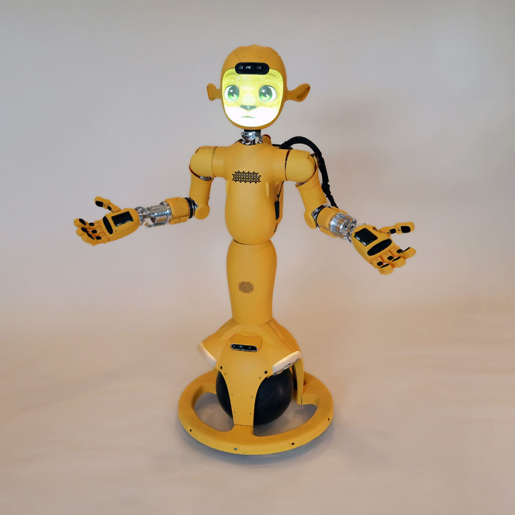 Gliding, Chatting, And Ear-Wiggling: Meet The Mirokaï Character Robot