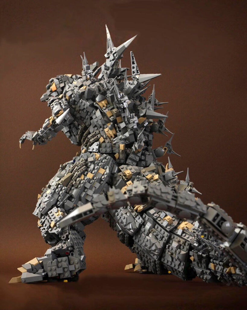 LEGO Artist Recreates Godzilla Minus One—Train-Chomping Action Included