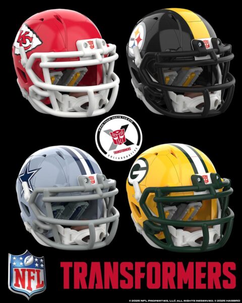 NFL x Transformers: Football-playing Robots That Transform Into Helmets