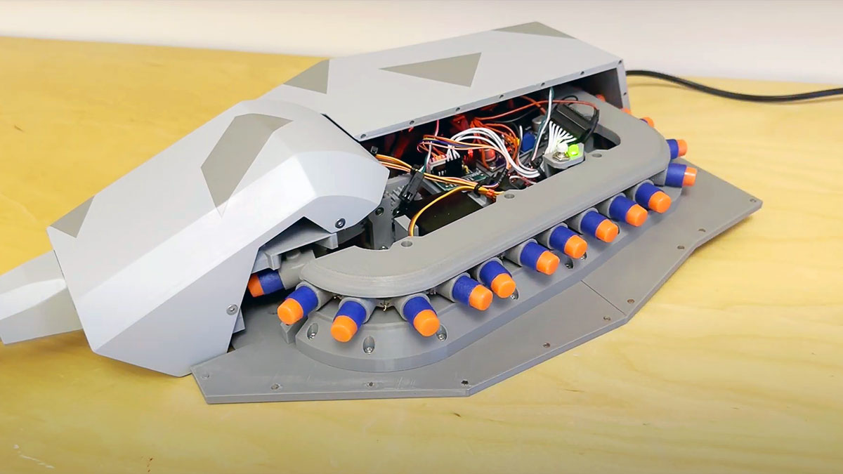 DIYer Created A Super Cool RC Tank With A NERF Turret That Shoots Foam ...