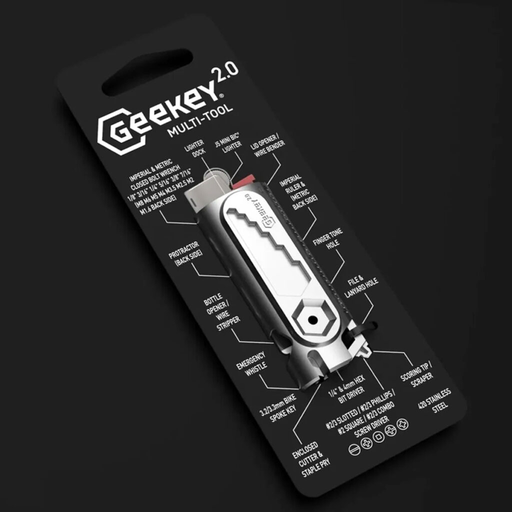 Geekey 2.0 Turns Your BIC Lighter Into a 20+ Tool Powerhouse
