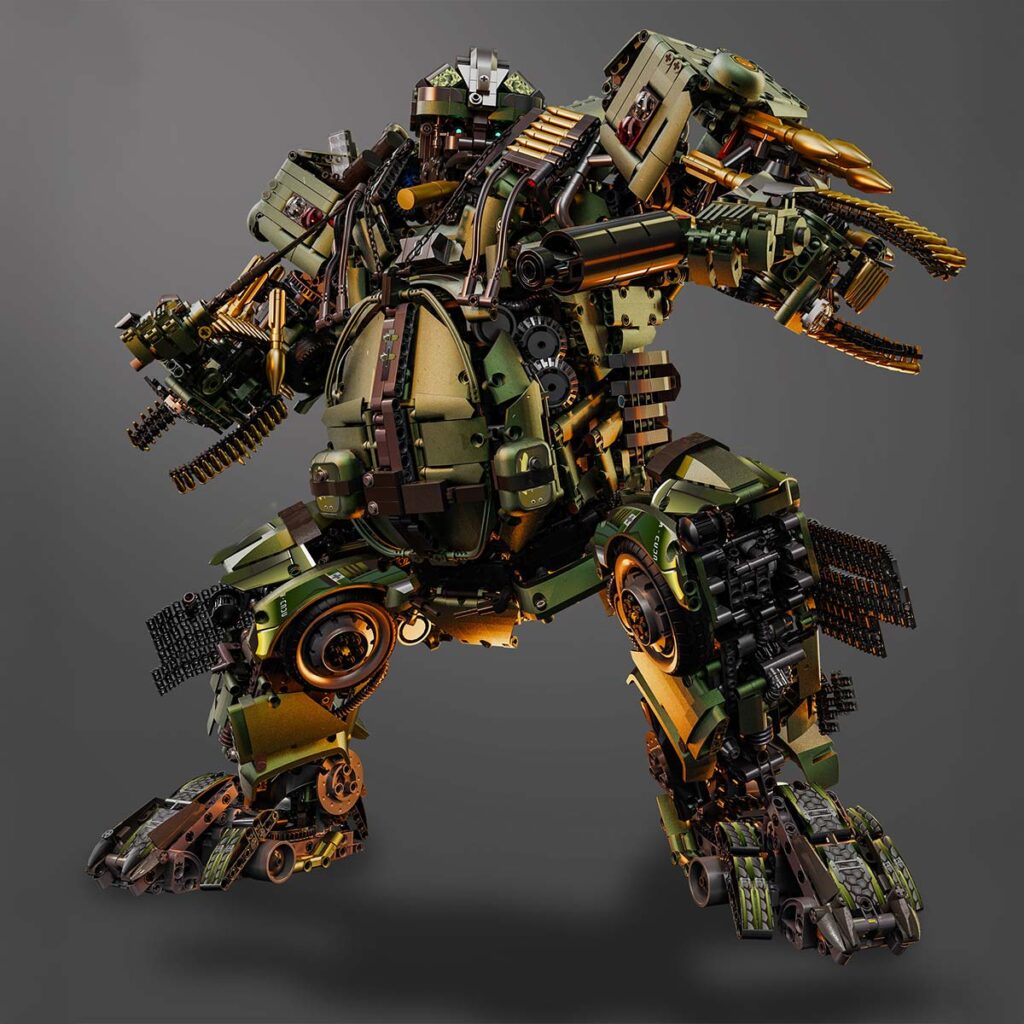 Transformers Hound Gets The Block Treatment, Beard And All