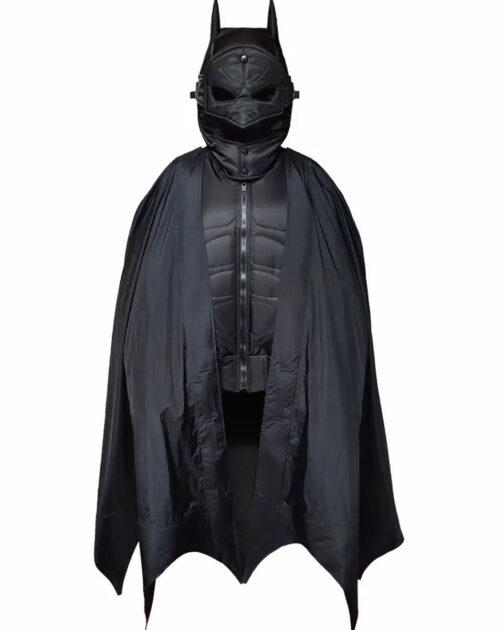 Holy Bomber Jacket, Batman! This Puffer Transforms Into A Batsuit