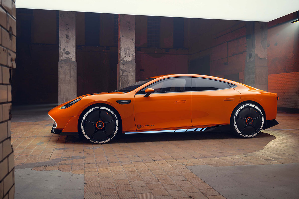 Meet the CONCEPT AMG GT XX—Electric, Angry, Ridiculously Fast