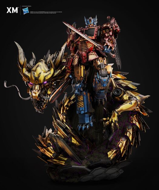 XM Studios Turns Optimus Prime Into a Myth With the Azure Dragon Statue