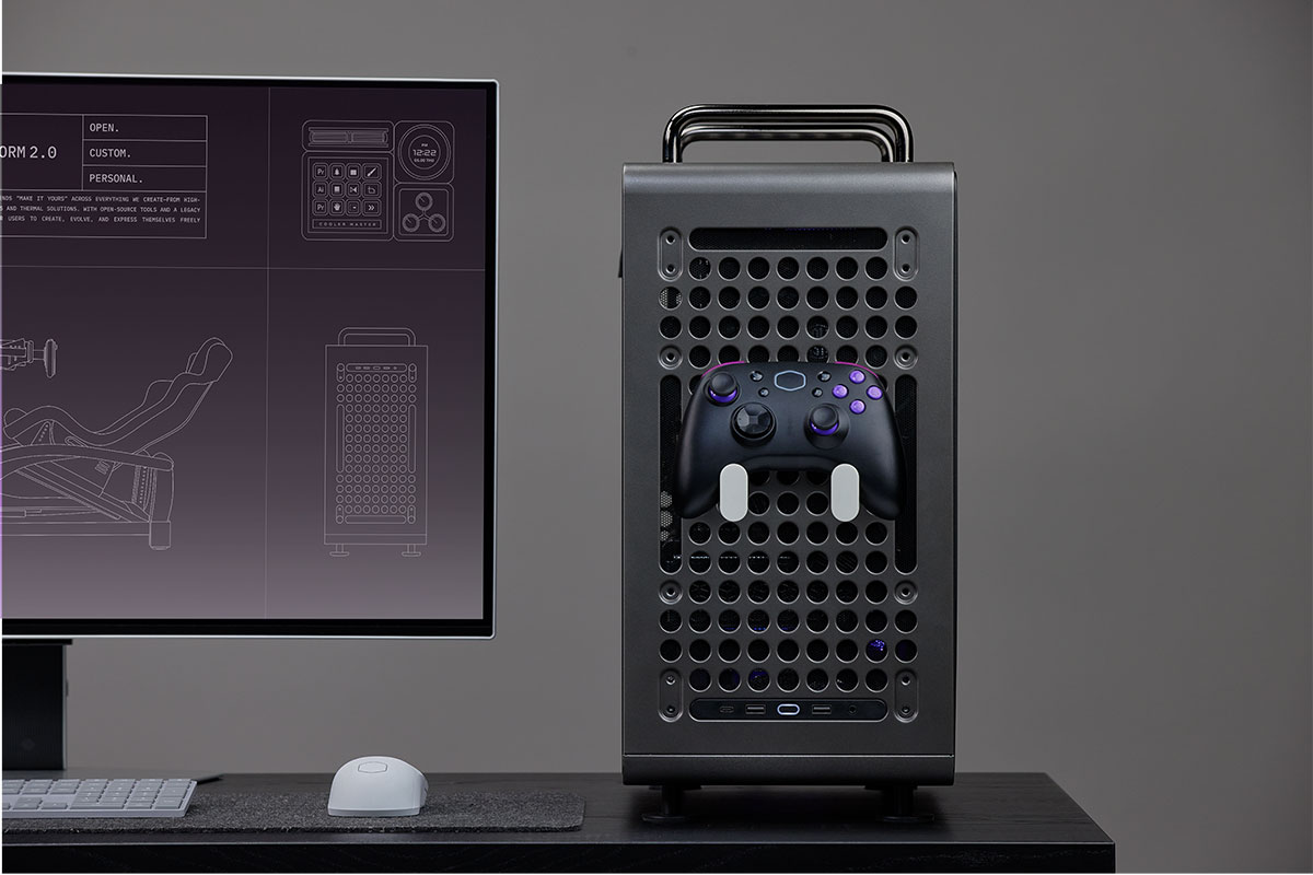 Cooler Master QUBE 540 Turns Your PC Into a Pegboard Playground