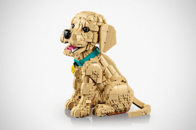 LEGO Just Turned Plastic Bricks Into an Adorable Golden Retriever Puppy