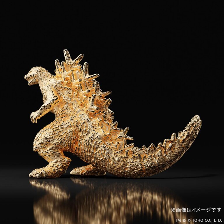 Godzilla Goes Gold Again With A 1 Cm Tall Godzilla 10 K18 Gold Figure