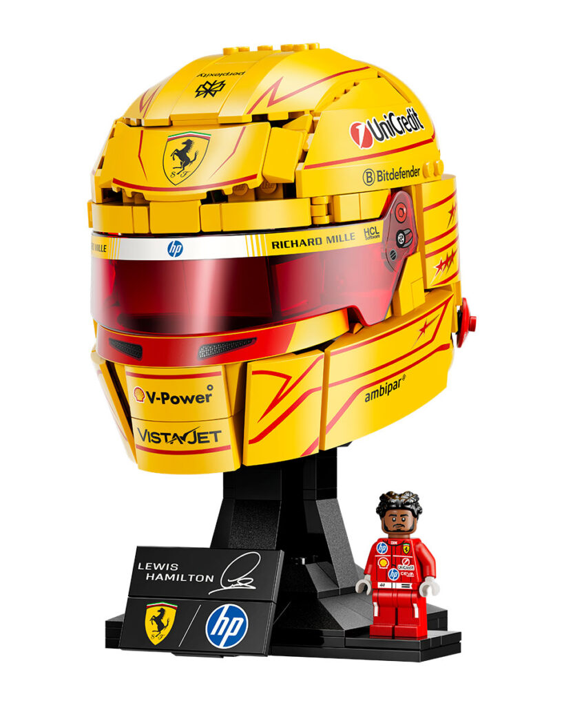 LEGO Turns Charles Leclerc and Lewis Hamilton’s Ferrari F1 Helmets Into ...